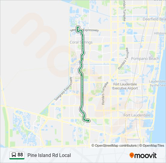 88 Route: Schedules, Stops & Maps - West Terminal Via Broward Mall ...