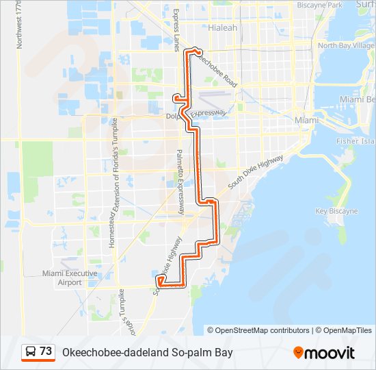 Ruta 73: horarios, paradas y mapas - 73 - Okeechobee Station (Actualizado)
