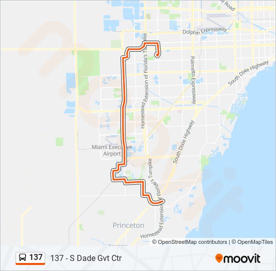 Ruta 137: horarios, paradas y mapas - 137 - S Dade Gvt Ctr (Actualizado)