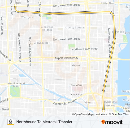 Ruta TRIRAIL MIAMICENTRAL: horarios, paradas y mapas - Northbound To ...