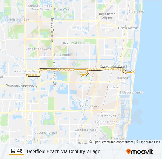Ruta 48: horarios, paradas y mapas - Deerfield Beach Via Century ...