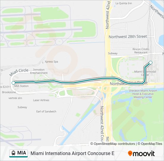 Ruta MIA: horarios, paradas y mapas - Miami Internationa Airport ...