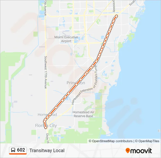 602 Route: Schedules, Stops & Maps - Transitway Local Dadeland South ...