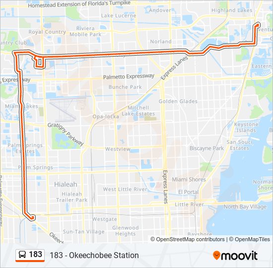 183 Route: Schedules, Stops & Maps - 183 - Okeechobee Station (Updated)
