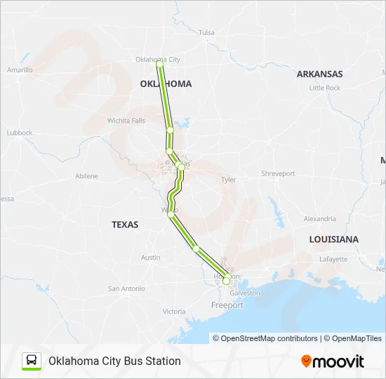FLIXBUS 2242 Route: Schedules, Stops & Maps - Oklahoma City Bus Station ...