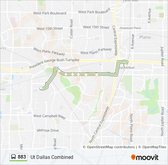 883 Route: Schedules, Stops & Maps - East - (Updated)