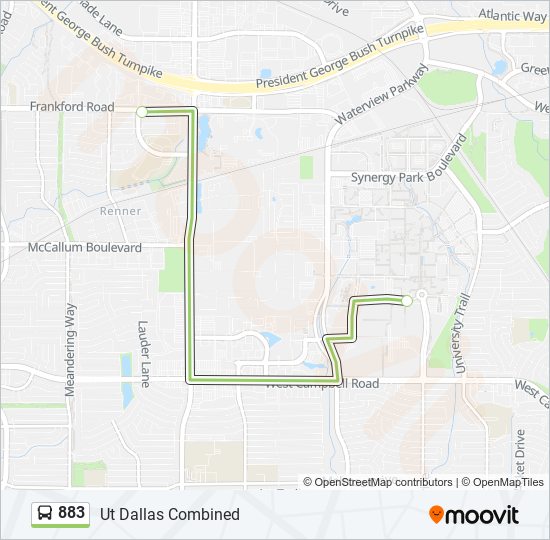 883 Route: Schedules, Stops & Maps - East - Utd Shuttle (Updated)