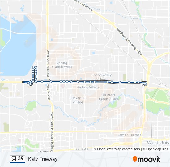 39 Route: Schedules, Stops & Maps - Britoak Ln - Westbound (Updated)