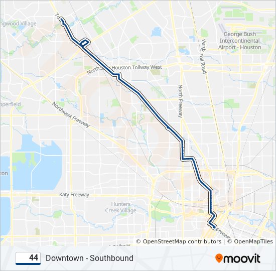 44 Route: Schedules, Stops & Maps - Downtown - Southbound (Updated)