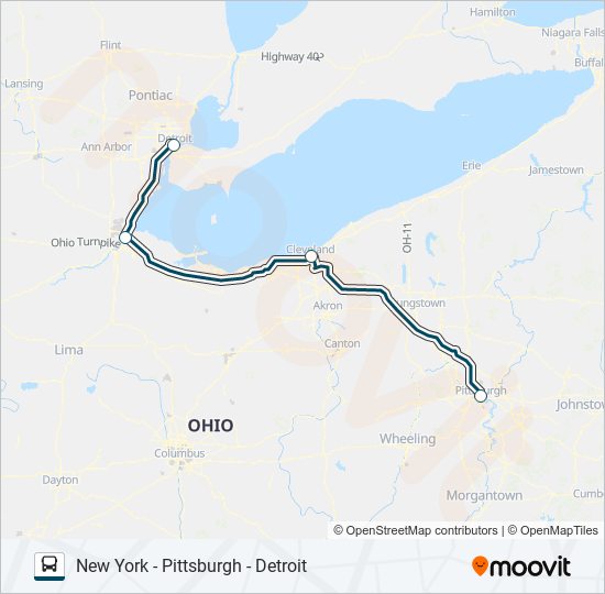 Ruta greyhound us0420: horarios, paradas y mapas - Detroit Bus Station ...