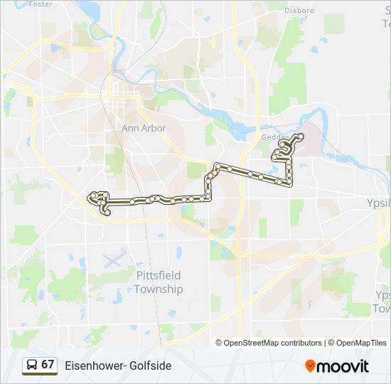 67 Route: Schedules, Stops & Maps - Trinity Health - Ann Arbor Hospital ...