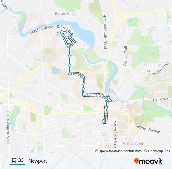 33 Route: Schedules, Stops & Maps - Blake Transit Center (Updated)