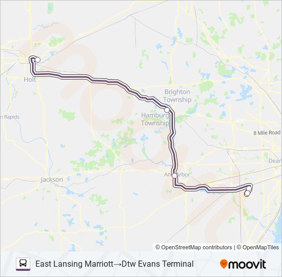 michigan flyer Route: Schedules, Stops & Maps - East Lansing Marriott‎→ ...