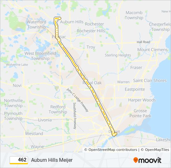 462 Route: Schedules, Stops & Maps - Auburn Hills Meijer (Updated)