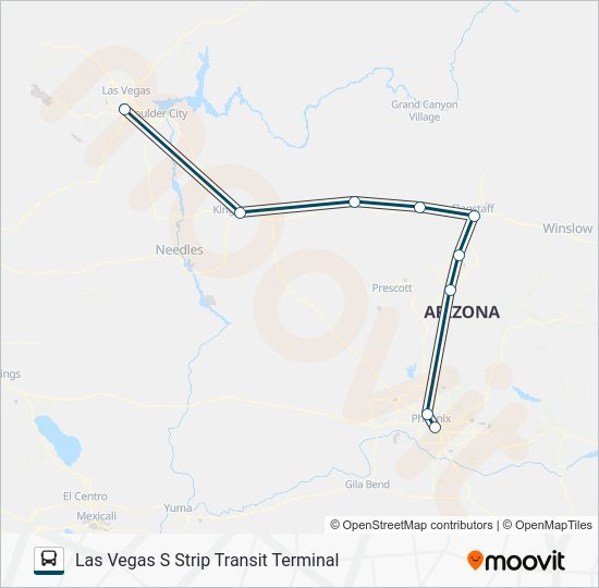 Ruta GREYHOUND US1020S: horarios, paradas y mapas - Las Vegas S Strip ...