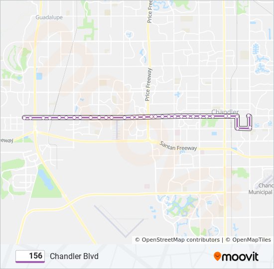 Ruta 156: horarios, paradas y mapas - Mcqueen+Chandler (Actualizado)