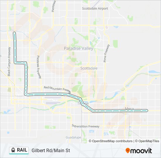 rail Route: Schedules, Stops & Maps - Gilbert Rd/Main St (Updated)