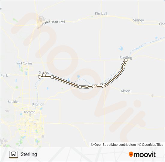 Ruta cdot outrider: horarios, paradas y mapas - Sterling (Actualizado)