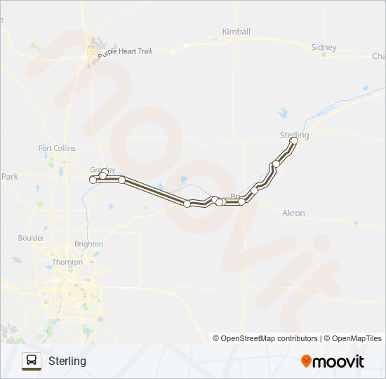 Ruta cdot outrider: horarios, paradas y mapas - Sterling (Actualizado)