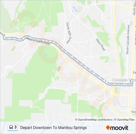 Colorado Springs Bus Routes Map