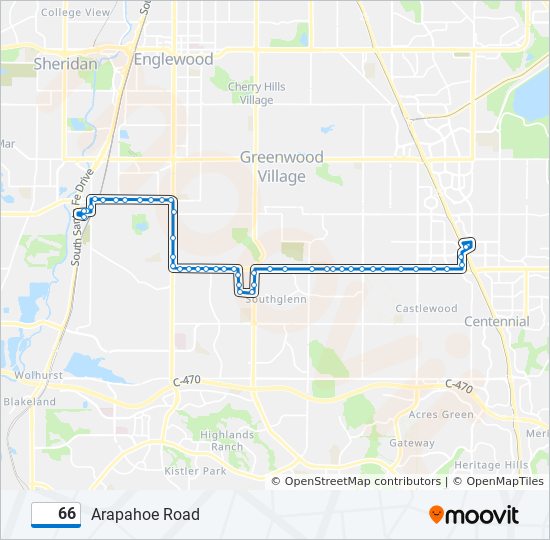 66 Route: Schedules, Stops & Maps - Arapahoe Community College (Updated)