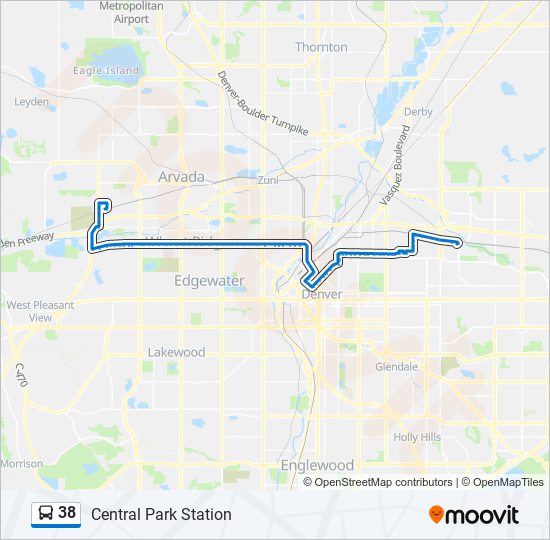 38 Route: Schedules, Stops & Maps - Central Park Station (Updated)