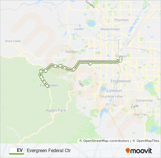 ev Route: Schedules, Stops & Maps - Evergreen Federal Ctr (Updated)