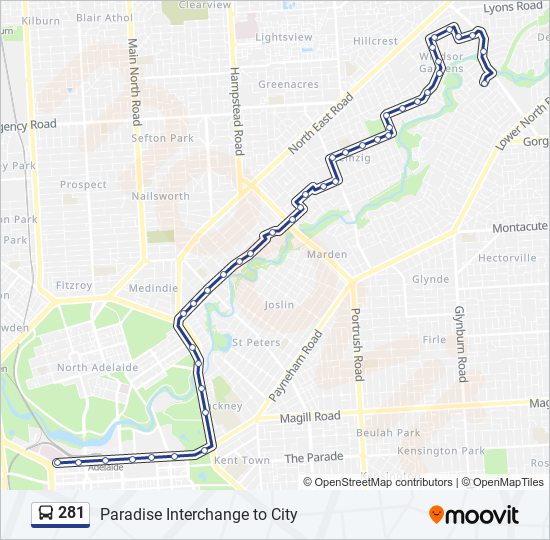 281 Route: Schedules, Stops & Maps - Paradise (Updated)