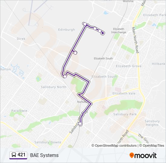 421 Route: Schedules, Stops & Maps - BAE Systems (Updated)