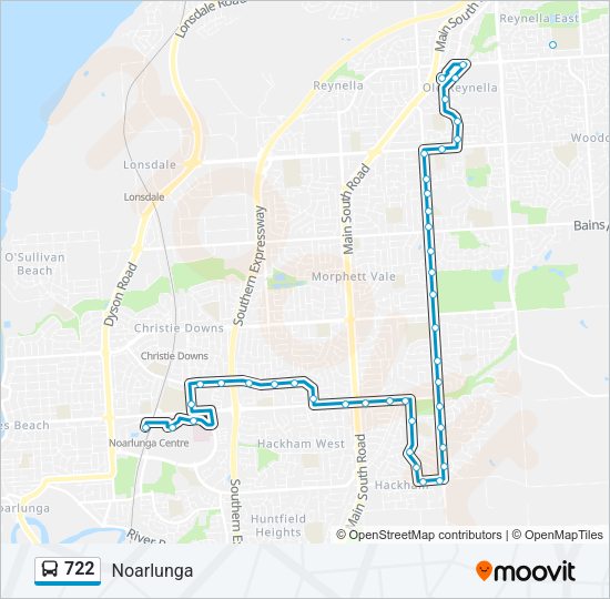 722 Route: Schedules, Stops & Maps - Noarlunga (Updated)