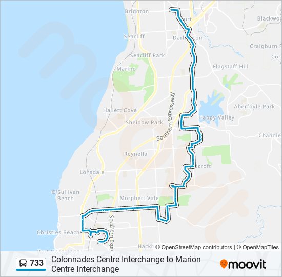 733 Route: Schedules, Stops & Maps - Cardijn College (via Colonnades ...