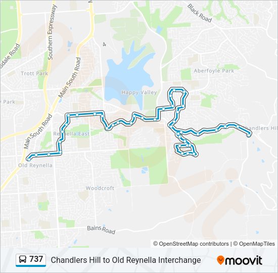 737 Route: Schedules, Stops & Maps - Old Reynella (Updated)