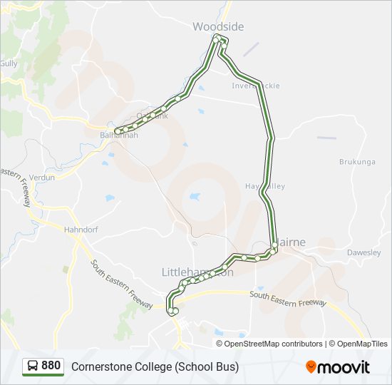 880 Route: Schedules, Stops & Maps - Cornerstone College (School Bus ...