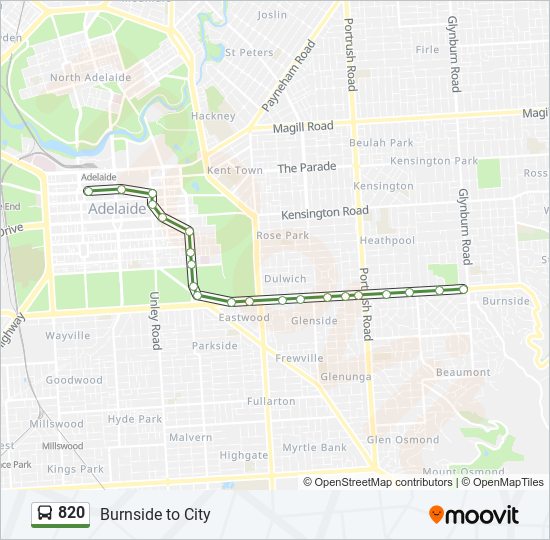 820 Route: Schedules, Stops & Maps - Burnside (Updated)