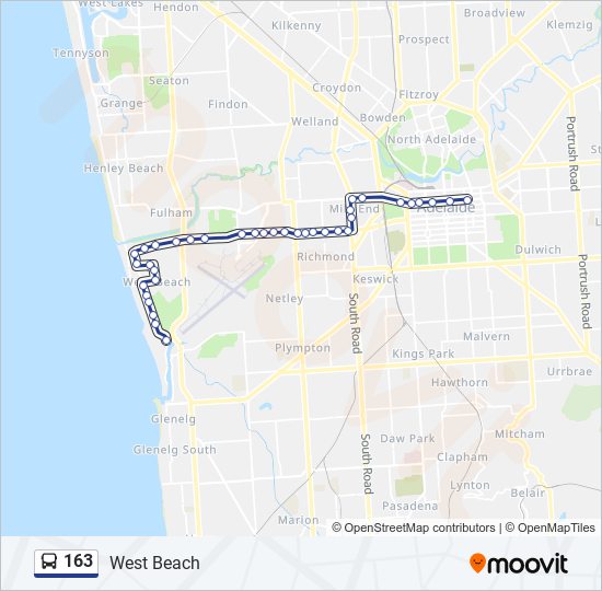 163 Route: Schedules, Stops & Maps - West Beach (Updated)