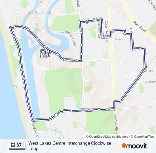 371 Route: Schedules, Stops & Maps - Seaton Clockwise loop (Updated)