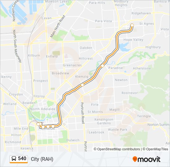540 Route: Schedules, Stops & Maps - City (RAH) (Updated)