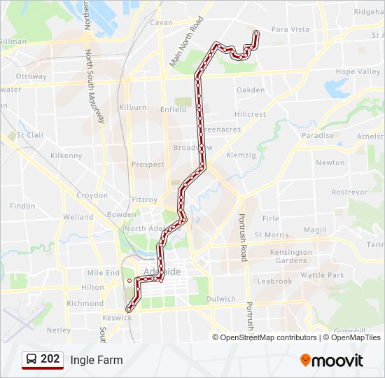 202 Route: Schedules, Stops & Maps - Ingle Farm (Updated)