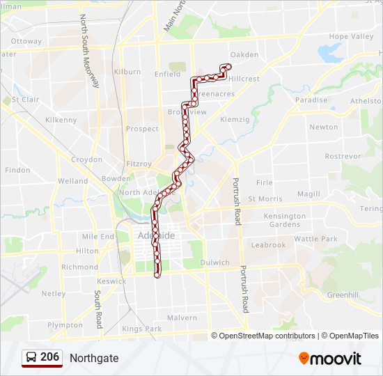 206 Route: Schedules, Stops & Maps - Northgate (Updated)