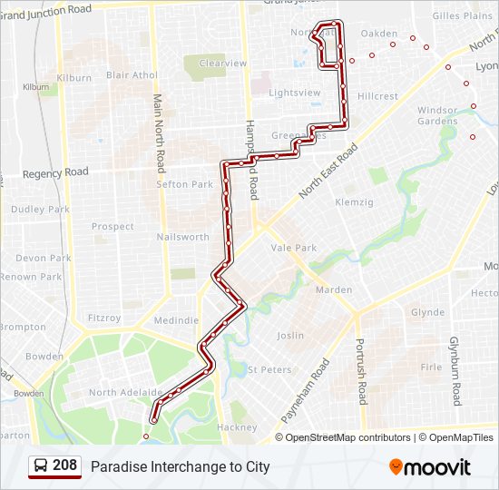 208 Route: Schedules, Stops & Maps - City (Updated)