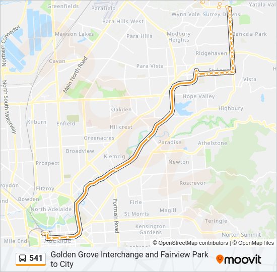 541 Route: Schedules, Stops & Maps - City (RAH) (Updated)