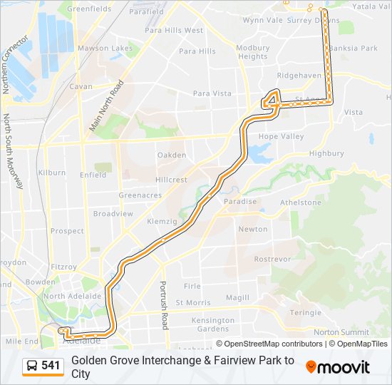 541 Route: Schedules, Stops & Maps - City (RAH) (Updated)