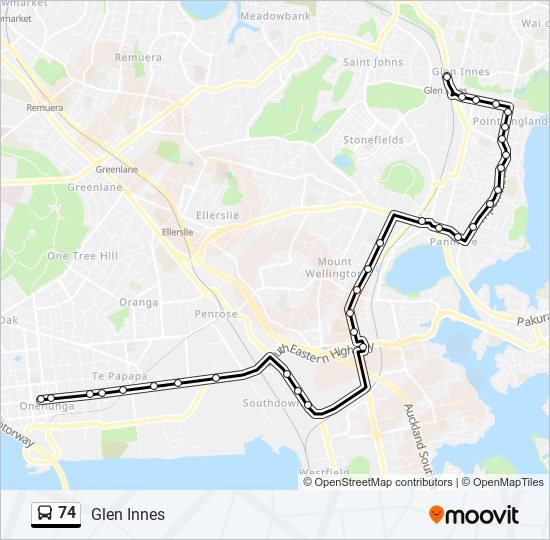74 Route: Schedules, Stops & Maps - Glen Innes (Updated)