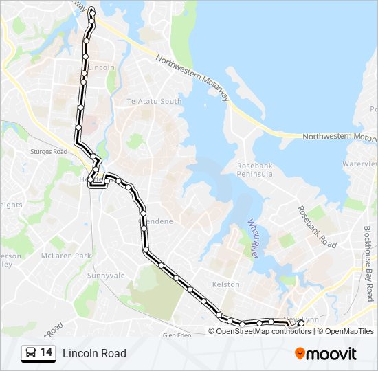 14 Route: Schedules, Stops & Maps - Lincoln Road (Updated)