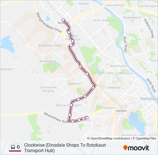 o Route: Schedules, Stops & Maps - Clockwise (Dinsdale Shops To ...