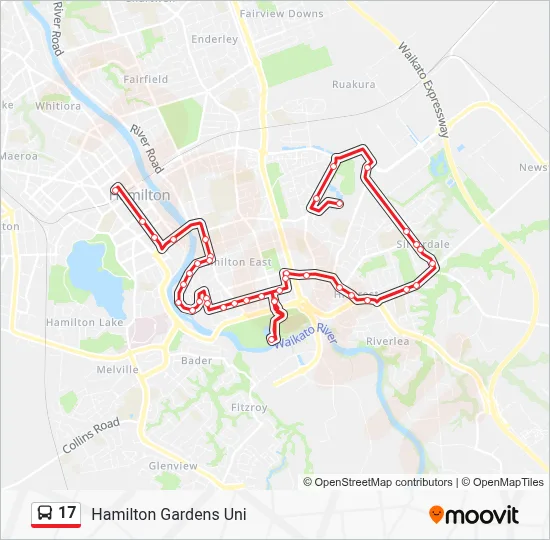 17 Route: Schedules, Stops & Maps - To Transport Centre Via ...