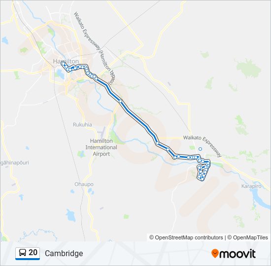 20 Route: Schedules, Stops & Maps - Cambridge (Updated)