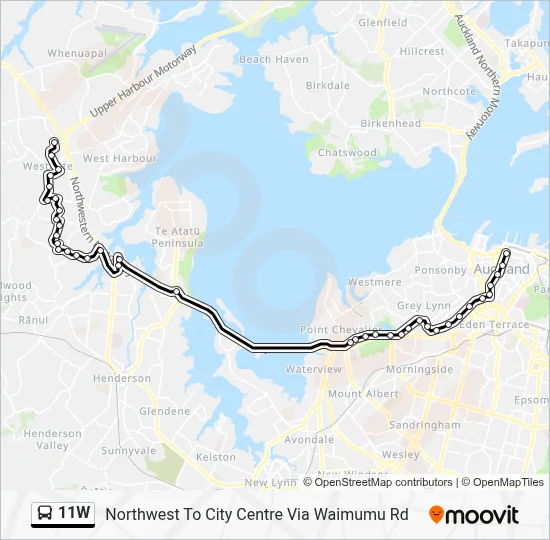11W Route: Schedules, Stops & Maps - Northwest To City Centre Via ...