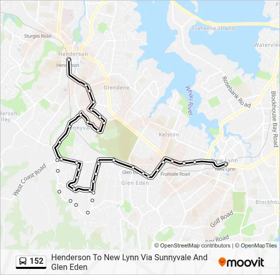 152 Route: Schedules, Stops & Maps - Henderson To New Lynn Via ...