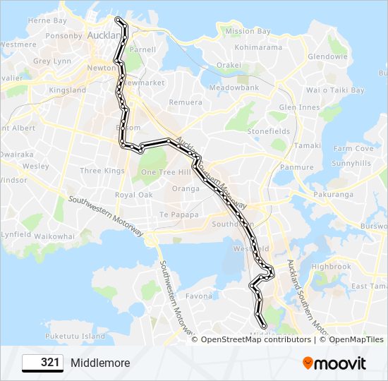 321 Route: Schedules, Stops & Maps - Middlemore (Updated)